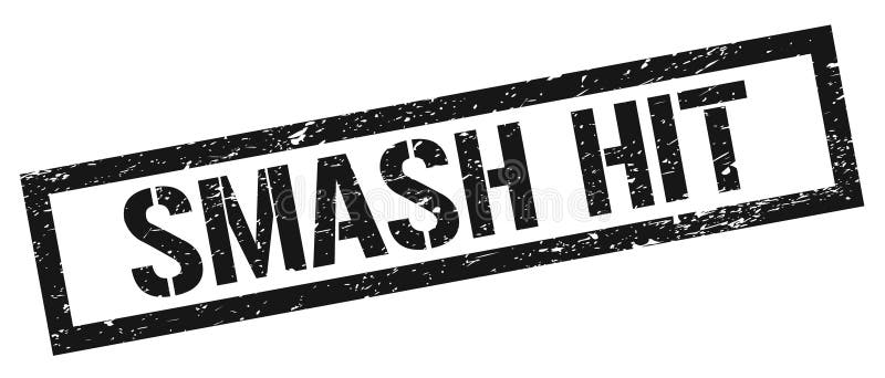 SMASH HIT Black Grungy Rectangle Stamp Stock Illustration ...