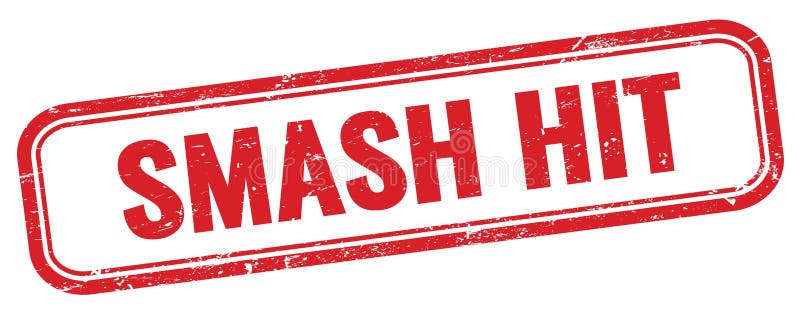 SMASH HIT Text on Red Grungy Stamp Stock Photo - Image of banner ...