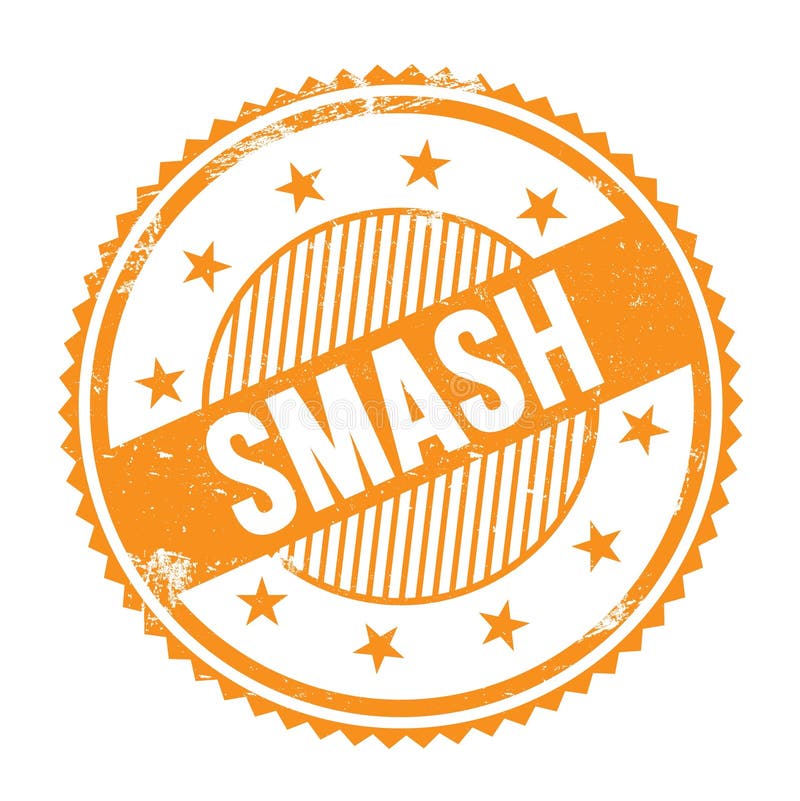 SMASH HIT Text Written on Red Grungy Round Stamp Stock Illustration ...