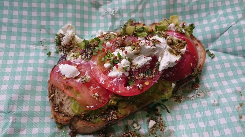 Smashed avocado Lunch stock photo. Image of takeaway - 80975168