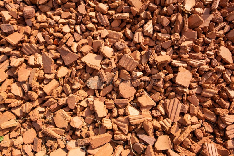 Smashed bricks pattern stock image. Image of brown, rock - 169013987