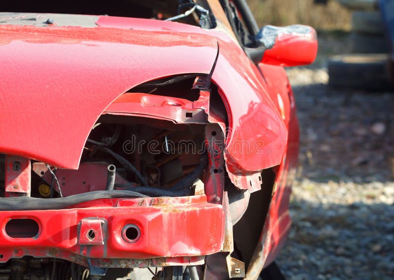 Smashed car stock photo. Image of destruction, break - 35162010