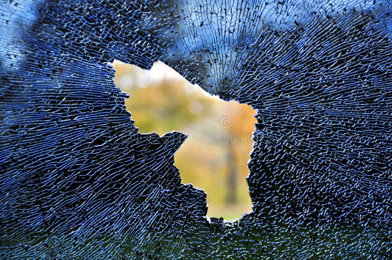 Smashed car window stock image. Image of accidental, legal - 16779945