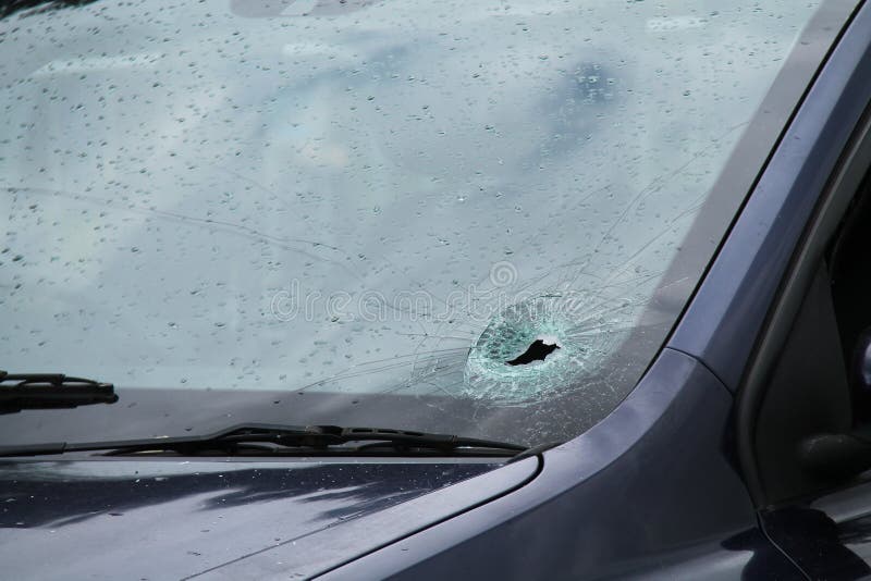 Smashed Windscreen. stock image. Image of cracked, windscreen - 34265977
