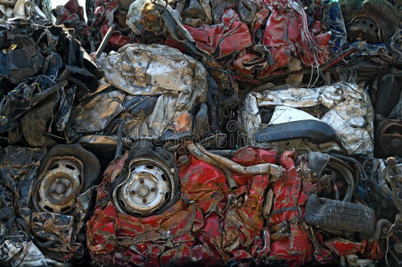 Smashed cars stock image. Image of junkyard, consumerism - 11442317