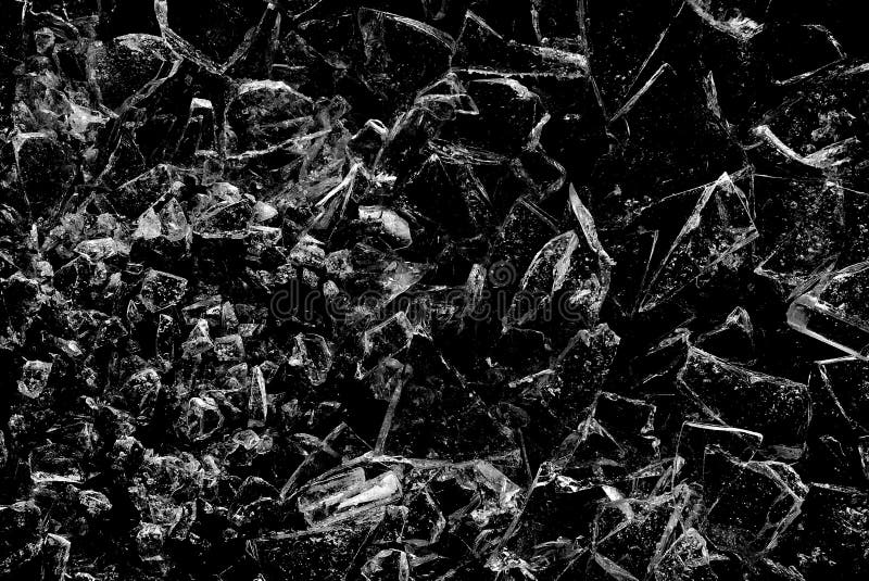 Smashed Glass Pieces Background. Shards of Glass. Stock Photo - Image ...