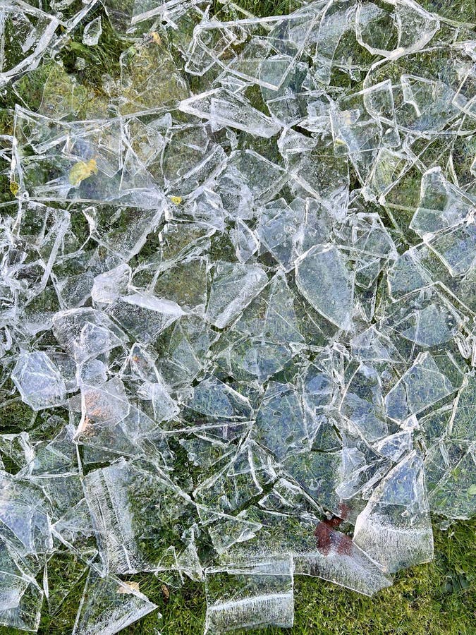 Smashed Ice stock image. Image of grass, iced, destroy - 298477689