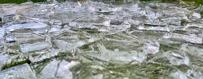 Smashed Ice stock photo. Image of grass, pile, large - 298477660