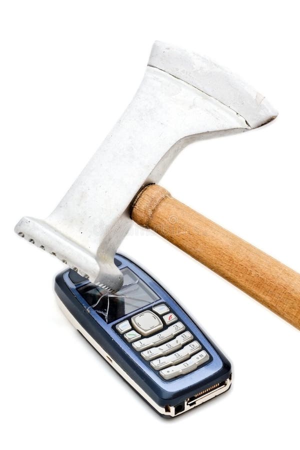 Smashed mobile phone stock photo. Image of stress, emotion - 13492194