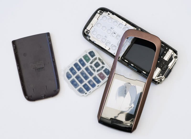 Smashed mobile phone stock image. Image of mobile, cellular - 13469153