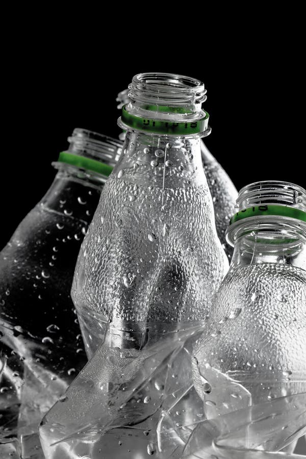 Smashed plastic bottle stock photo. Image of recycle - 30495304