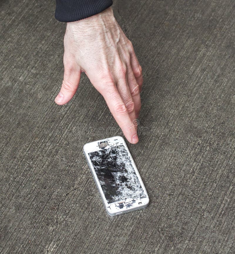 Smashed smart phone stock photo. Image of check, mobile - 54319146