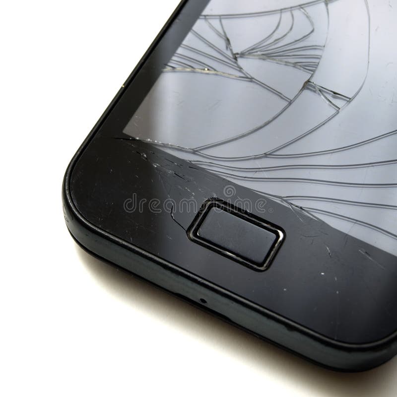 Smashed smartphone stock image. Image of angle, cracks - 32298177