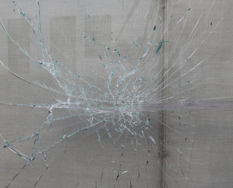 Smashed window glass stock image. Image of accident, rough - 37416259