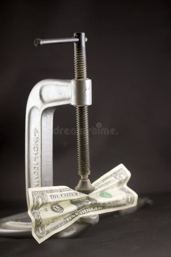 Smashing Money stock image. Image of clamp, money, inflation - 4762199