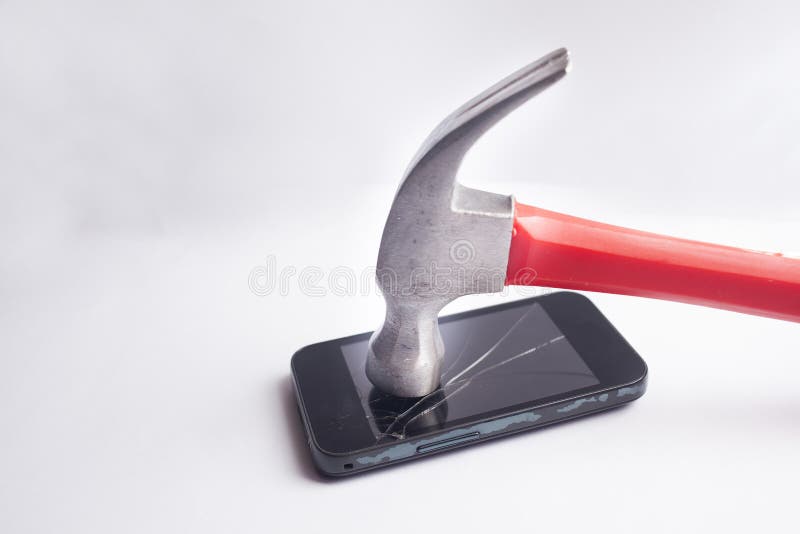 Smashing Phone stock image. Image of clenching, mobile - 40113169