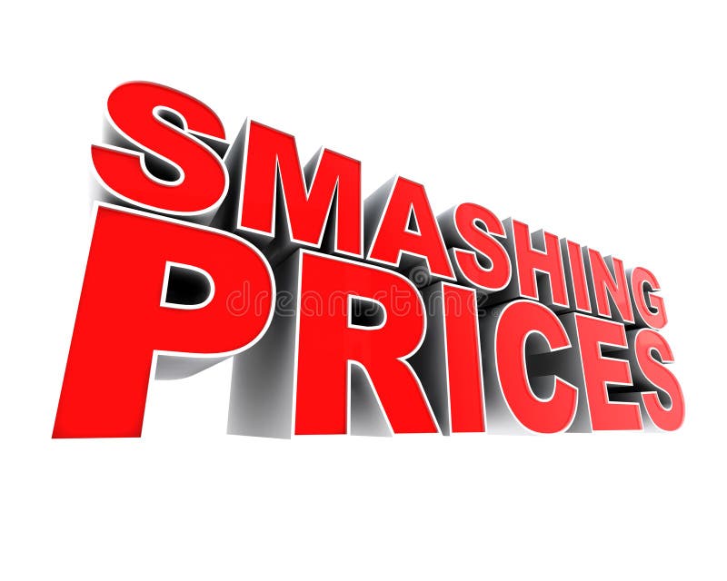 Smashing Prices stock illustration. Illustration of dramatic - 13156524