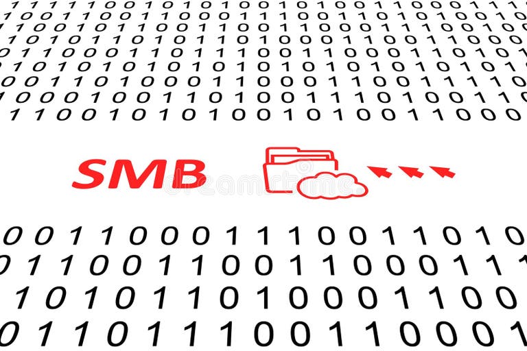 SMB concept binary code 3d stock illustration. Illustration of message ...