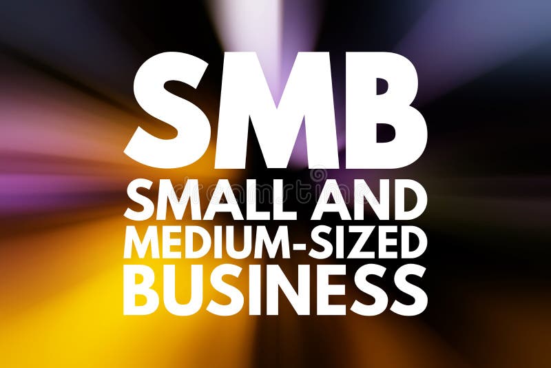 SMB - Small and Medium-Sized Business Acronym, Business Concept ...