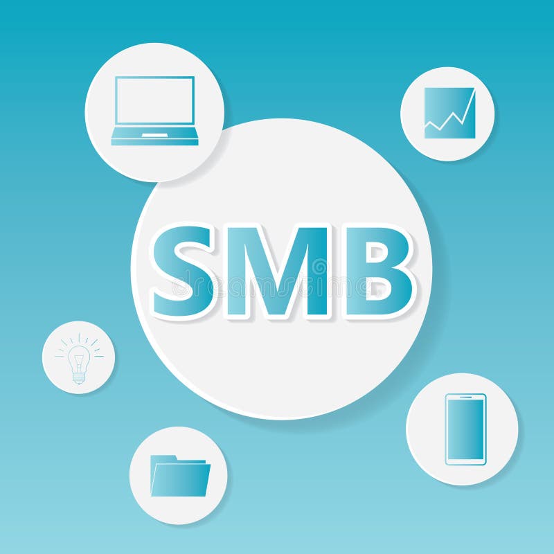 SMB Small and Medium-sized Business Business Concept Stock Vector ...
