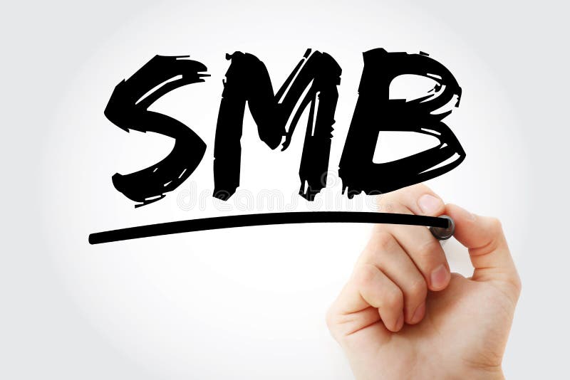 SMB - Small and Medium-Sized Business Text with Marker, Acronym ...