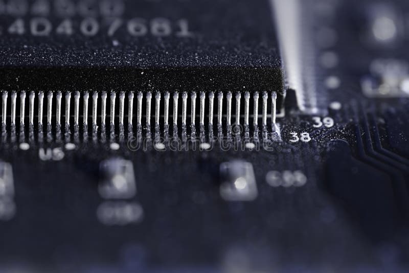 SMD chip stock photo. Image of tech, detail, blue, technology - 894096