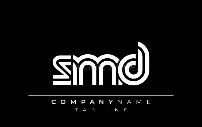 SMD Creative Unique Modern Letter Logo Design Stock Vector ...