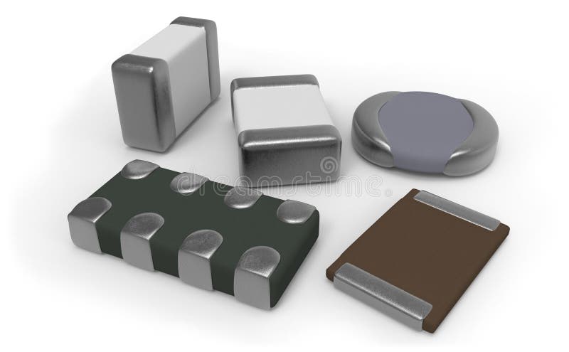 SMD electronic components stock illustration. Illustration of equipment ...