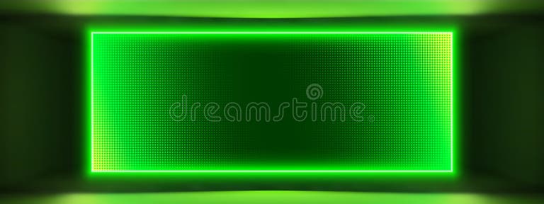 SMD LED Green Screen with RGB Wall Panel and LCD Grid Gradient Effect ...
