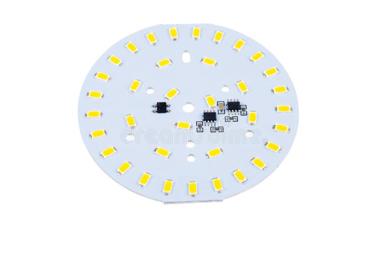 SMD White Lighting LED Assembly Stock Photo - Image of close, device ...