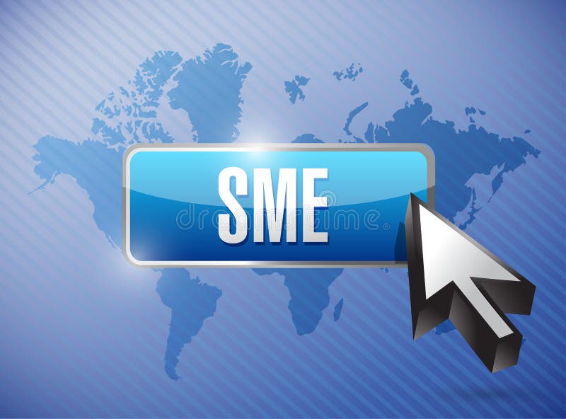 Sme Button Illustration Design Stock Illustration - Illustration of ...