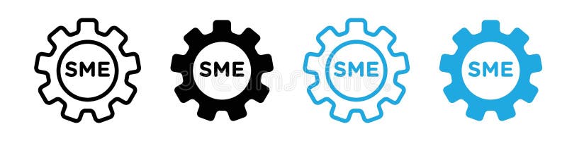 SME icon logo set vector stock vector. Illustration of shop - 327226890