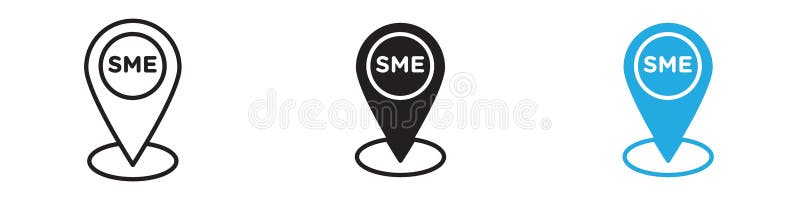 SME icon vector stock illustration. Illustration of black - 336127908