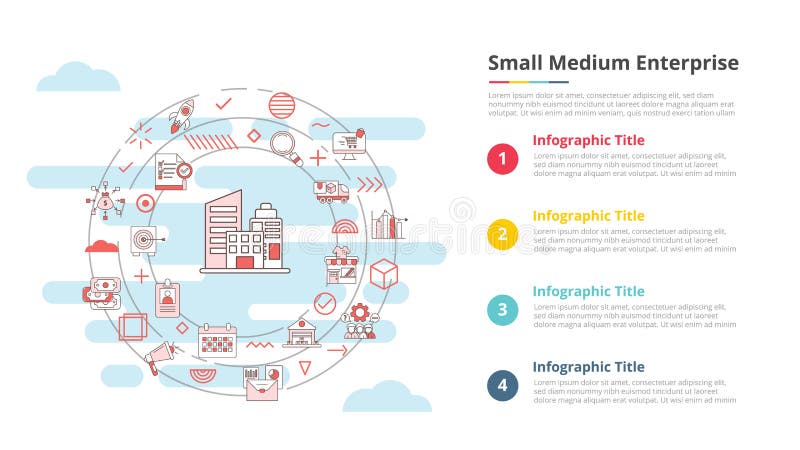 Sme Small Medium Enterprise Concept for Infographic Template Banner ...