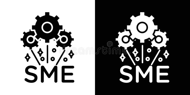SME, Small and Medium Enterprise Icon Linear Logo Isolated Stock ...