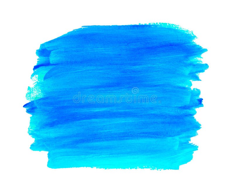 A Smear of Blue Paint. Bright Acrylic Paint Stock Photo - Image of ...