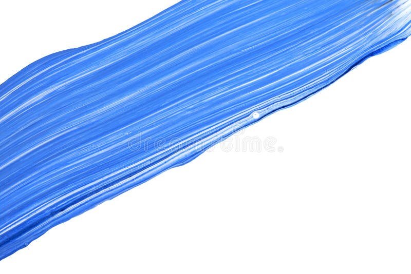 Smear of Blue Oil Paint on a White Stock Image - Image of paint, spot ...