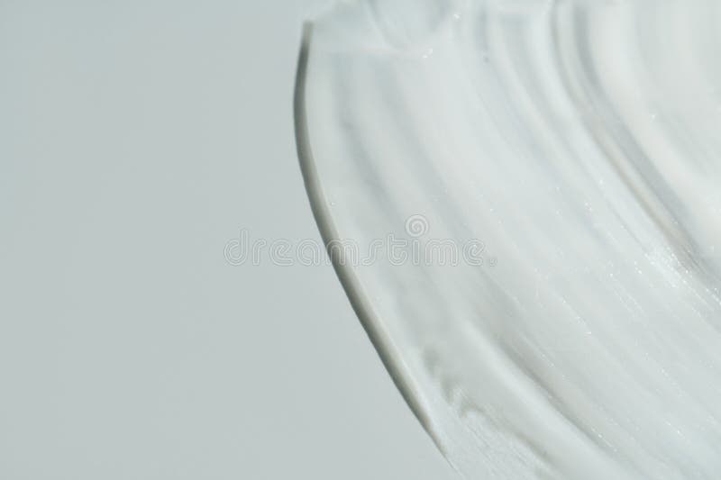 A Smear of Cream on a Light Background. Beauty Concept. Stock Image ...