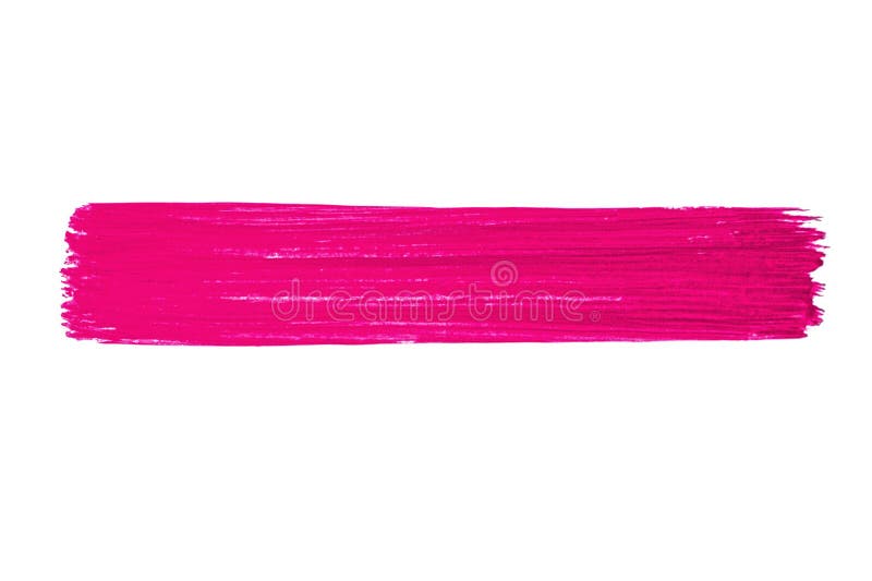 Smear of Pink Paint on White Background Stock Image - Image of acrylic ...