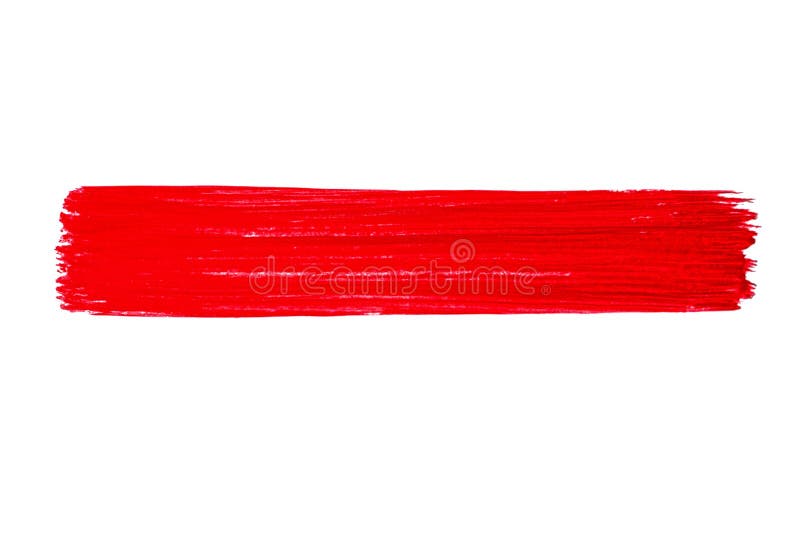 Smear of Red Paint on White Background Stock Image - Image of graphic ...