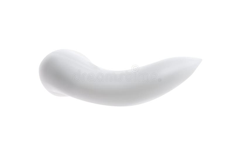 Smear of Toothpaste Isolated on White, Top View Stock Photo - Image of ...