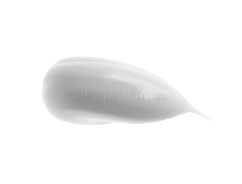 Smear of Toothpaste Isolated on White, Top View Stock Image - Image of ...