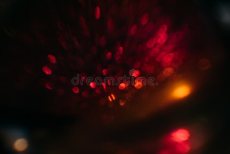 Smeared Red Glow Blurred Lights Effect Stock Photo - Image of sunlight ...