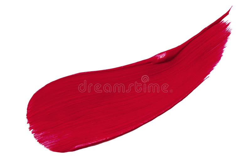 Smeared Red Lipstick Swatch Isolated on White Background Stock Image ... Smeared Red Lipstick Swatch Isolated on White Background Stock Image ...