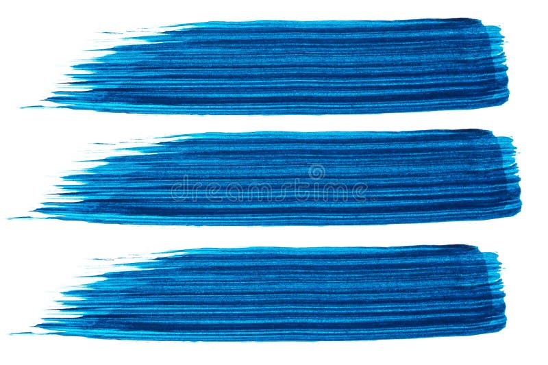 Smears of Blue Paint on a White Background Stock Photo - Image of ...