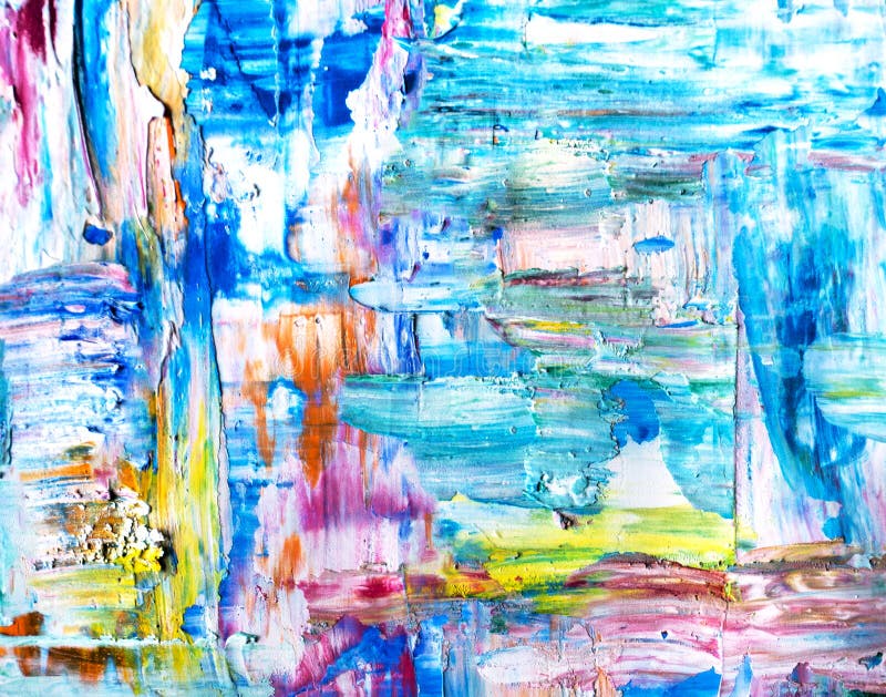 The Smears of Paint on Canvas. Stock Illustration - Illustration of ...