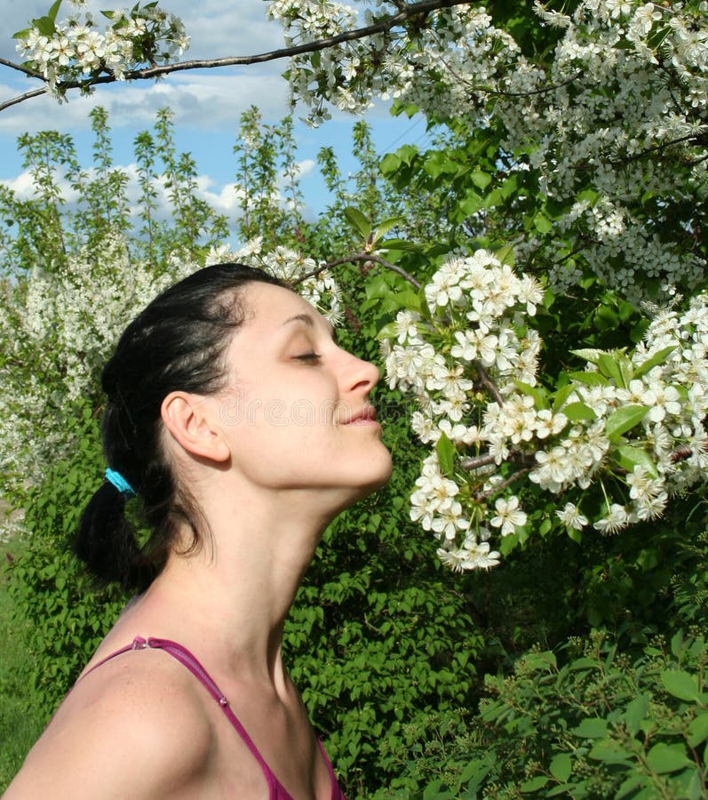 Smell the Feeling of Nature Stock Image - Image of nature, forest: 10030399