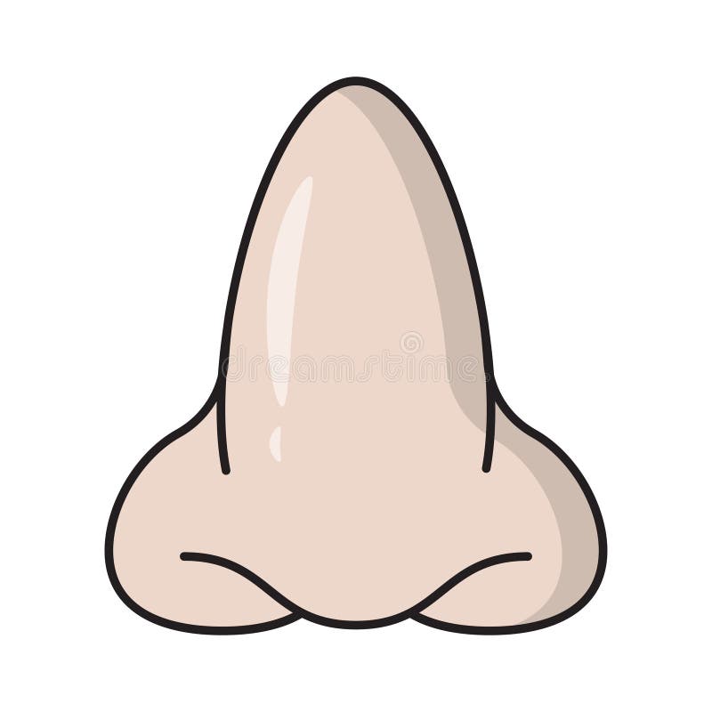 Smell Vector Flat Color Icon Stock Vector - Illustration of icon ...