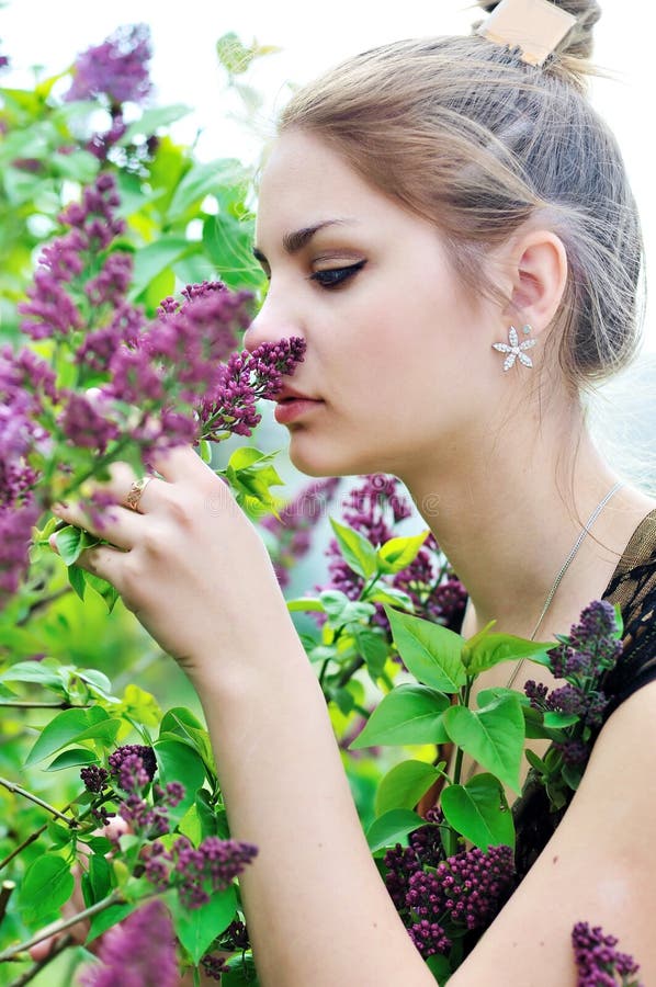 Smell of lilac stock photo. Image of clean, flower, lovely - 17897650