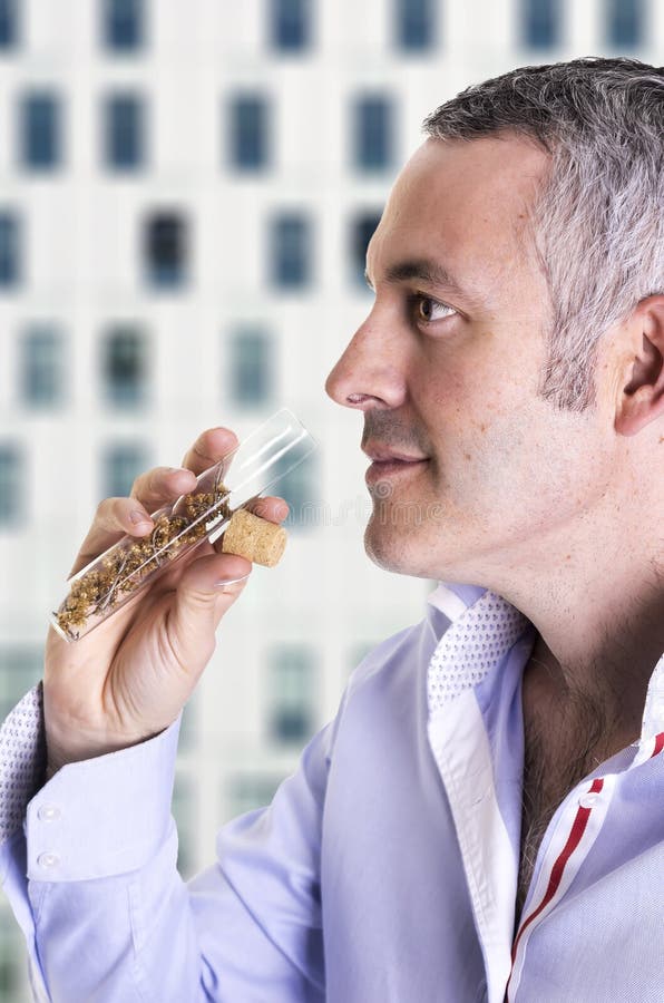 Man Customer Smelling Perfume Cologne Stock Photos - Free & Royalty ...